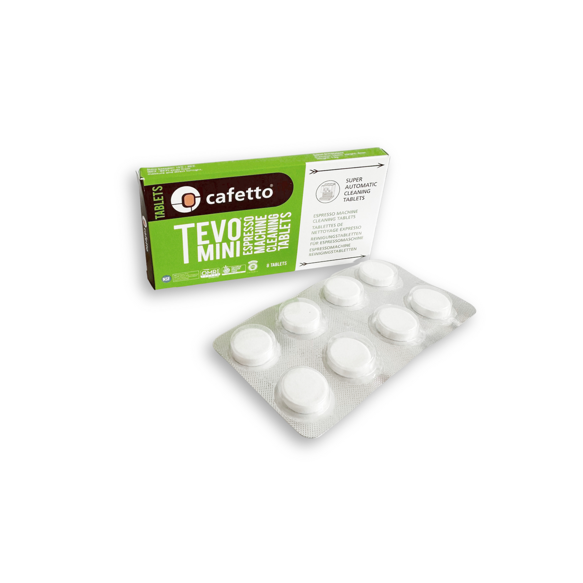 Tevo Mini Cleaning Tablets - 8 Tablet Blister – Verybarista
